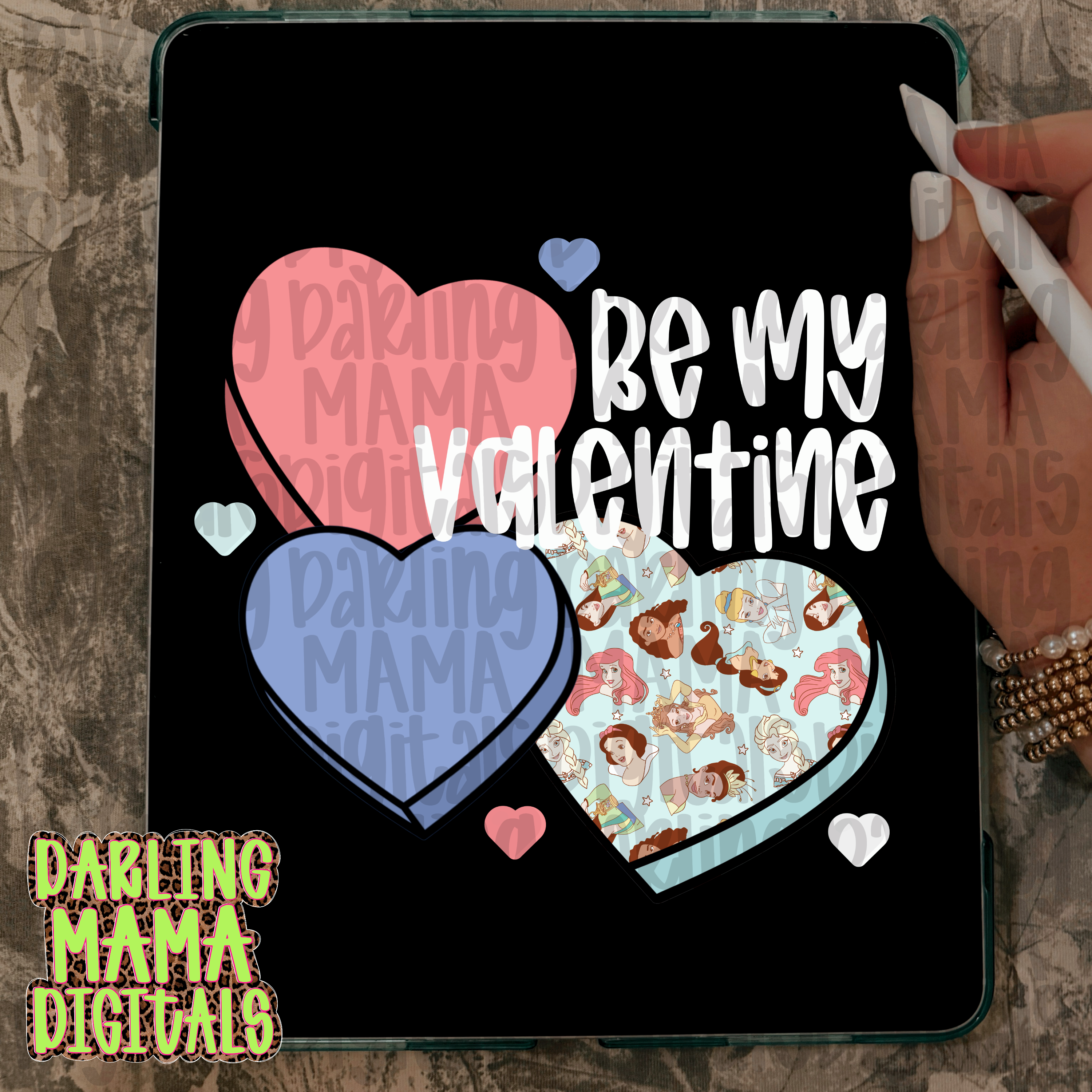 Princess be my valentine – Darling Mama Digitals