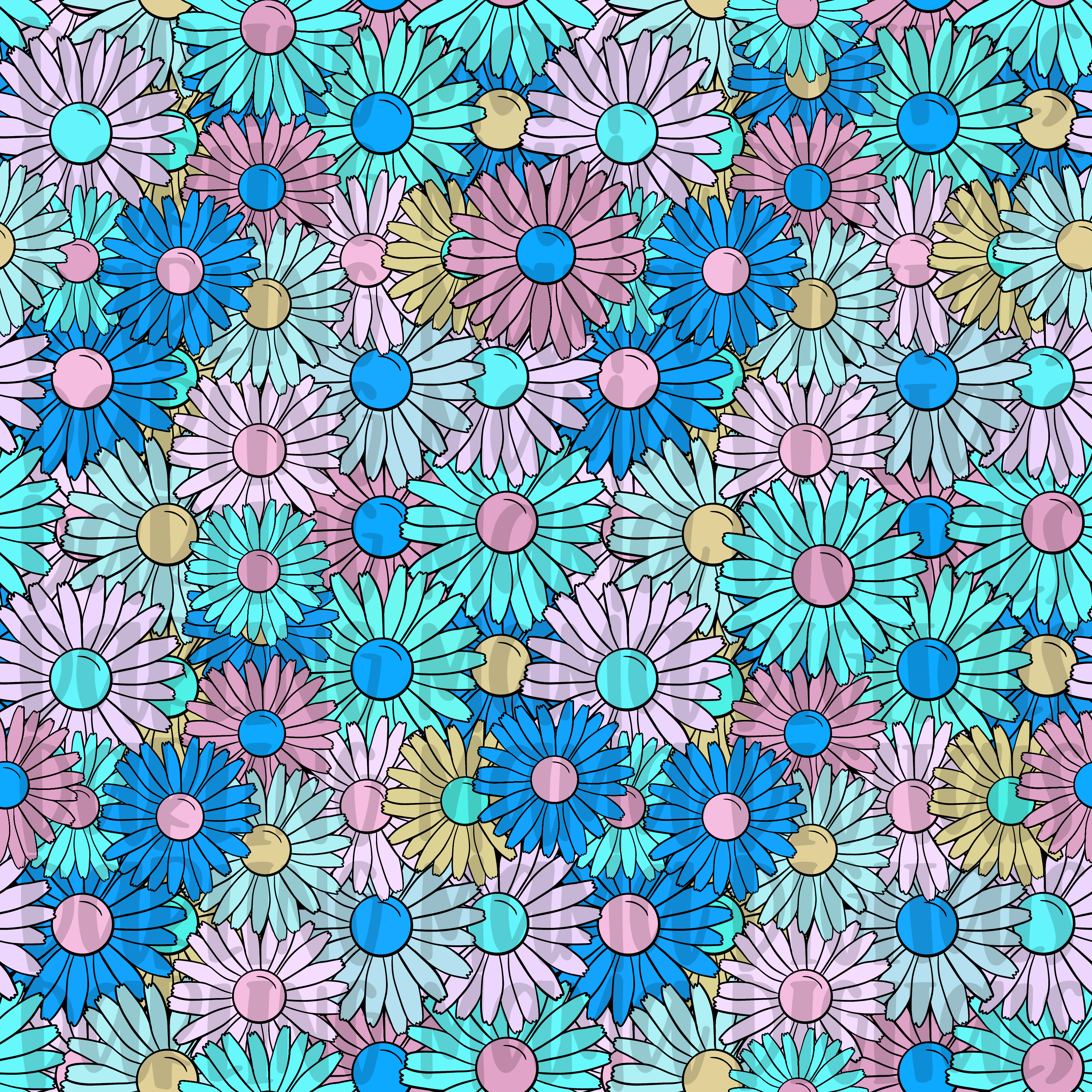 Spring Flowers Seamless File – Darling Mama Digitals