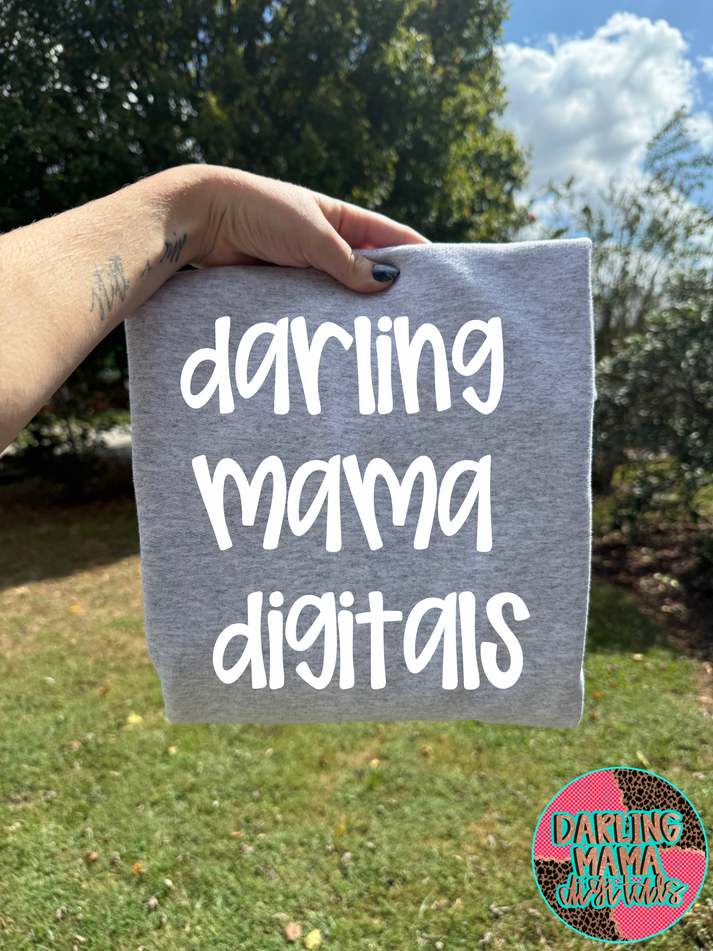Ash grey sweatshirt – Darling Mama Digitals