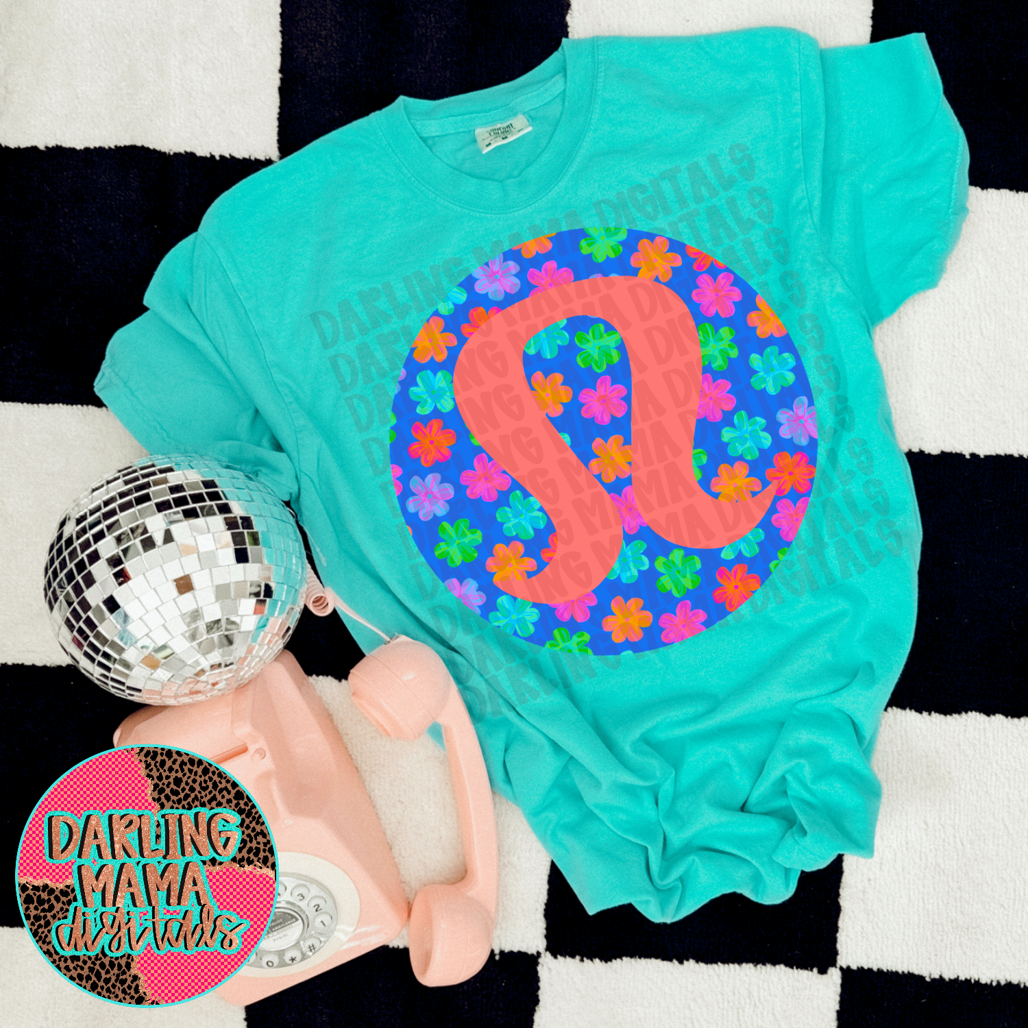 Neon Summer Floral L*l* – Darling Mama Digitals