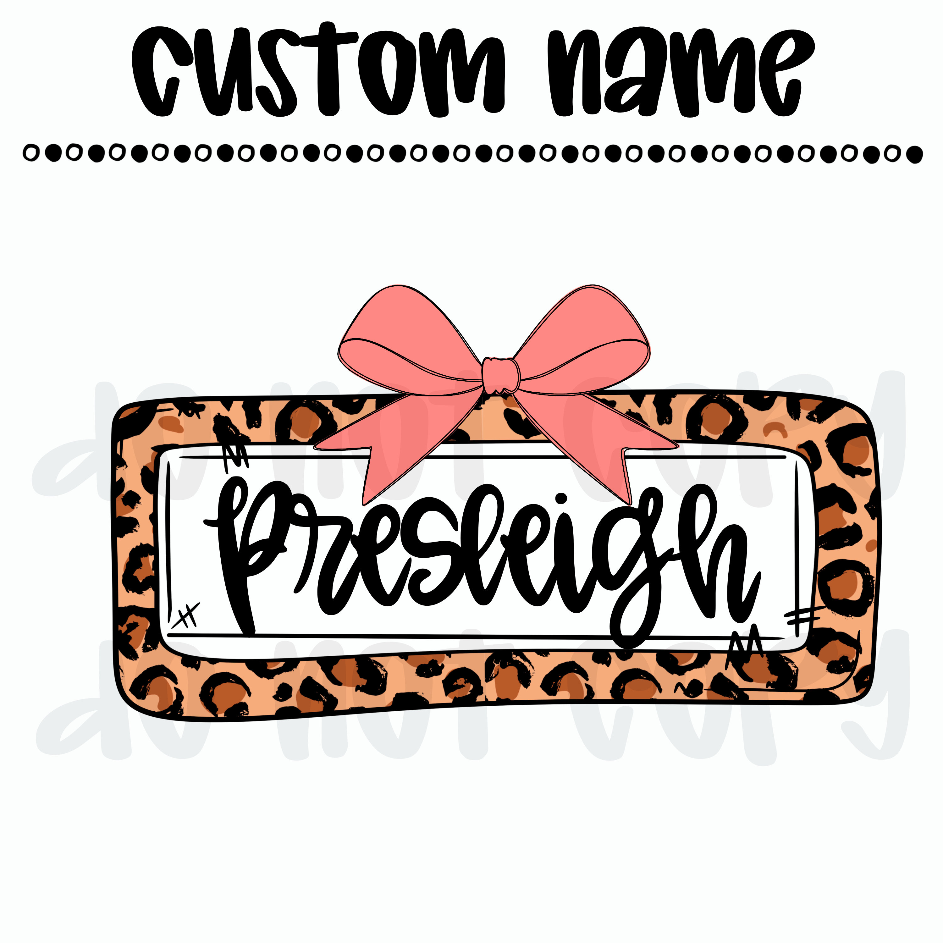 Cheetah Name Plate Custom Name – Darling Mama Digitals