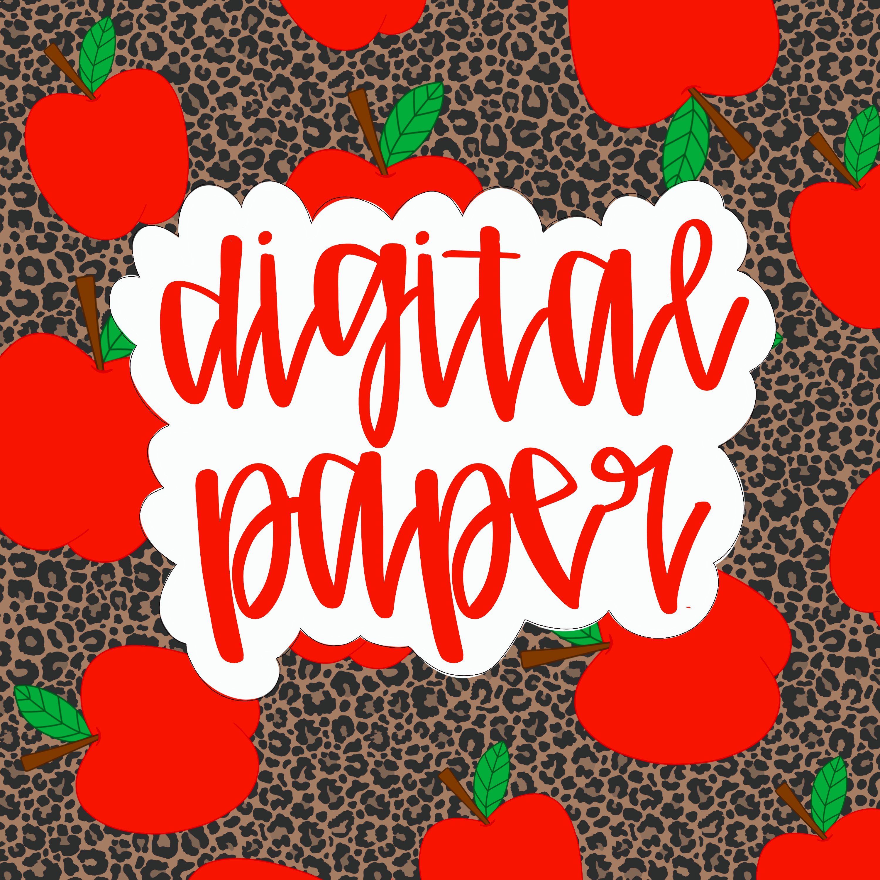 Cheetah Apple DIGITAL PAPER NOT SEAMLESS – Darling Mama Digitals
