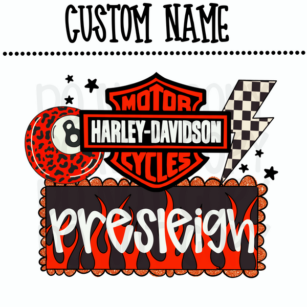 Custom Harley Name – Darling Mama Digitals