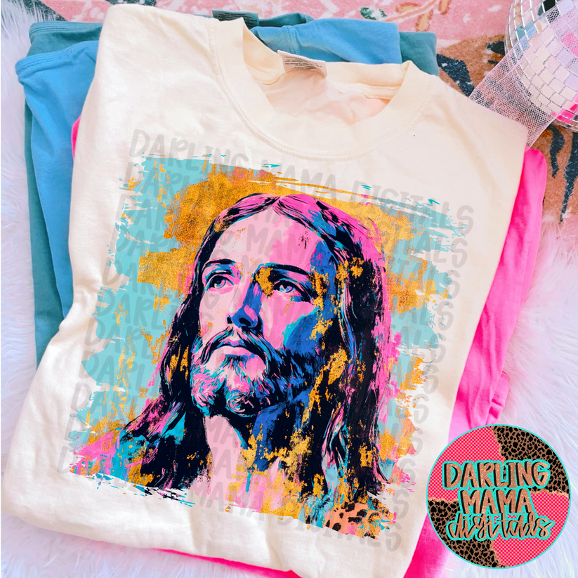Preppy Jesus Painting – Darling Mama Digitals