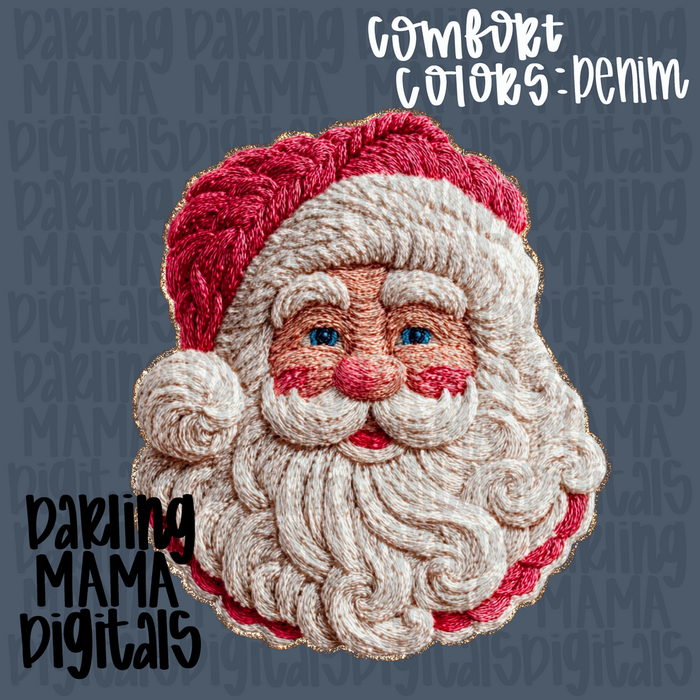 LIMITED Yarn texture Santa – Darling Mama Digitals