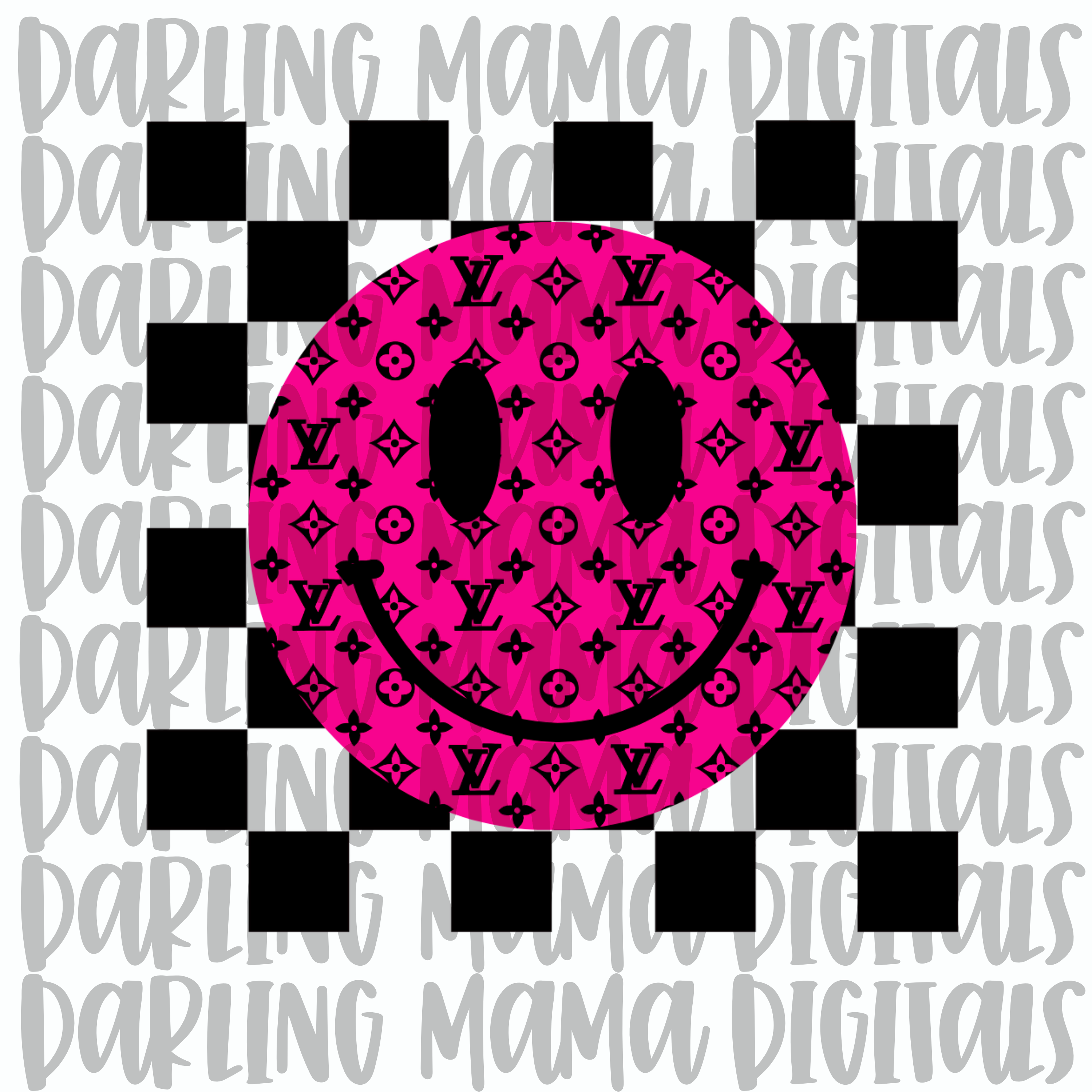 LC Pink L*V Smiley – Darling Mama Digitals