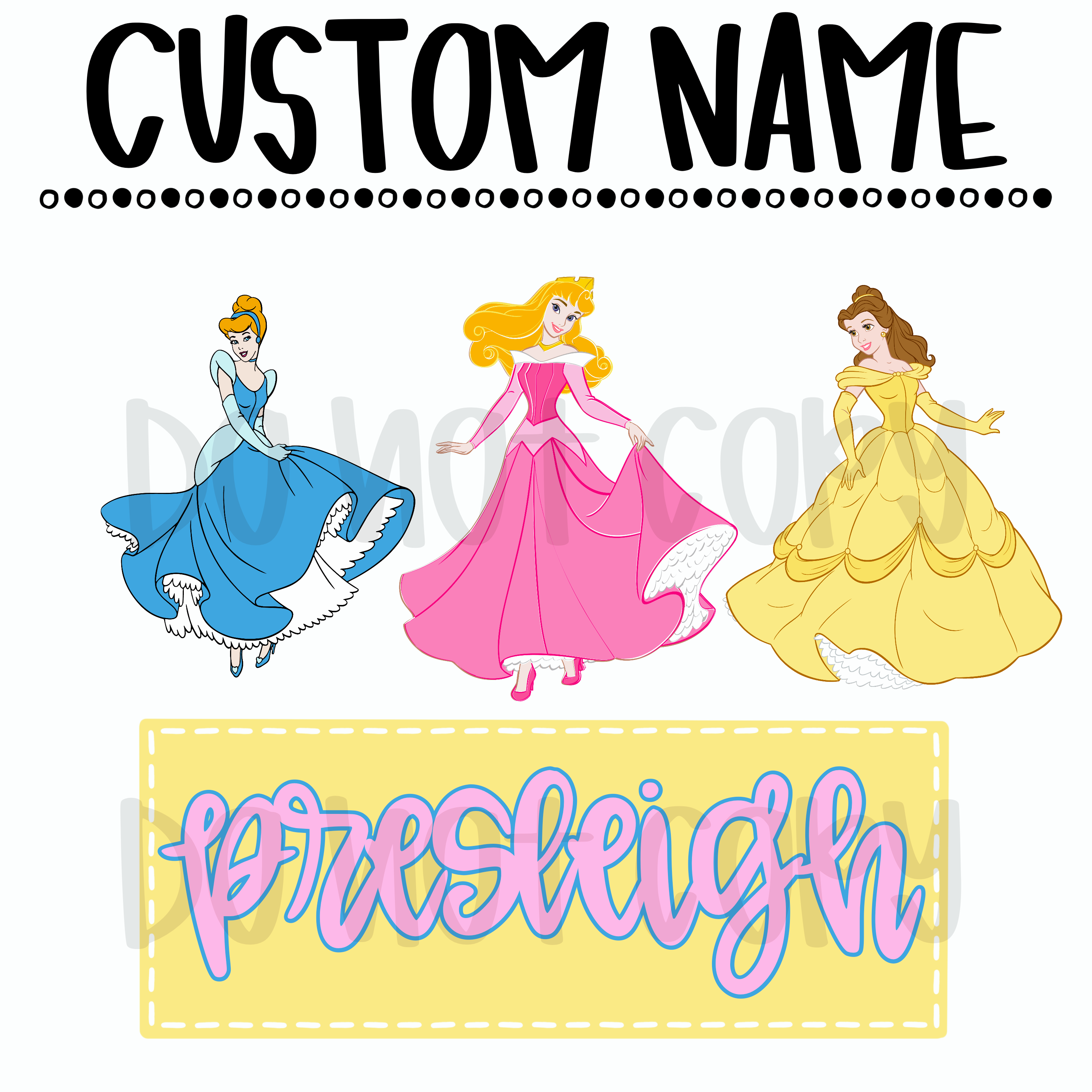 Princess Custom Name – Darling Mama Digitals