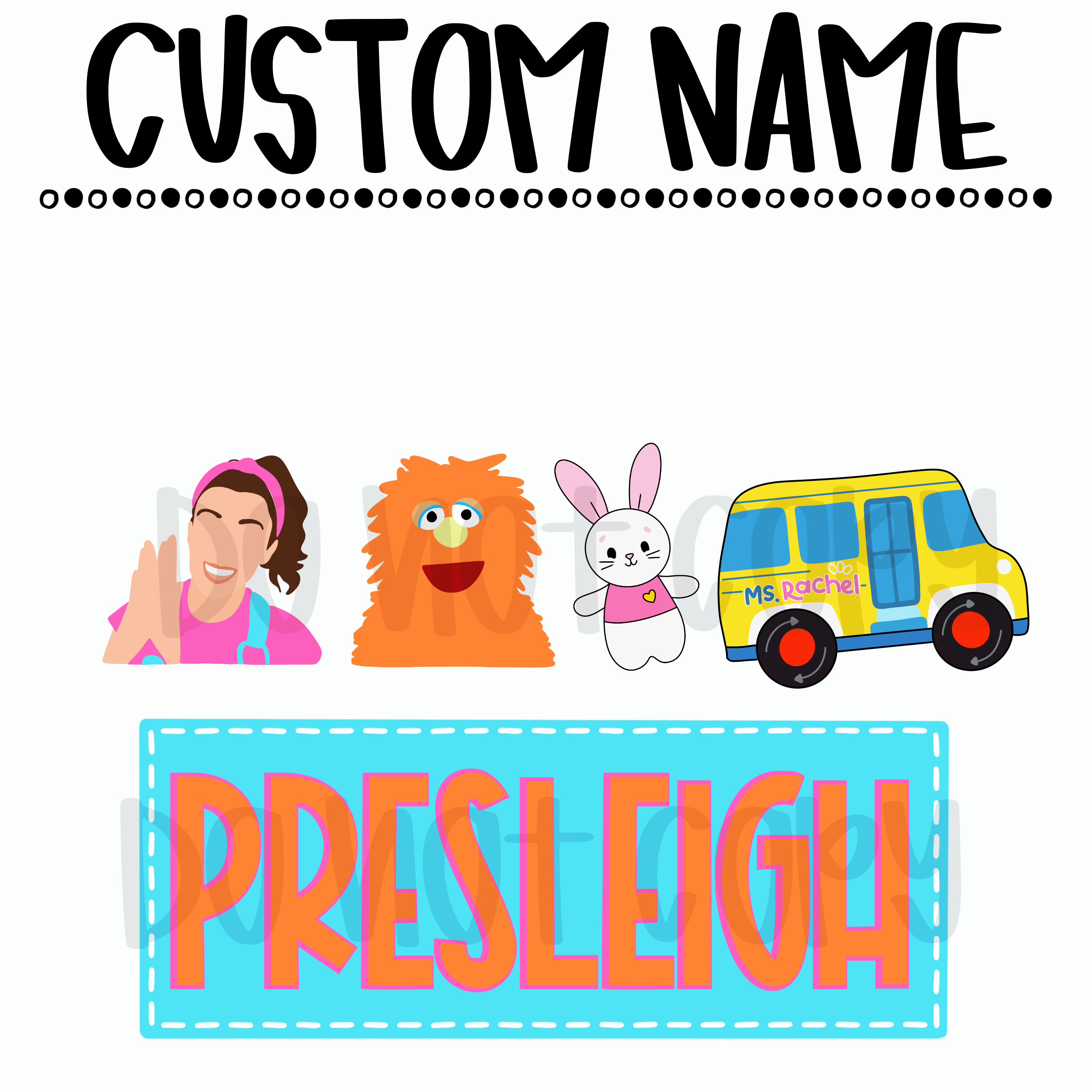 Ms. R*chel Custom name – Darling Mama Digitals