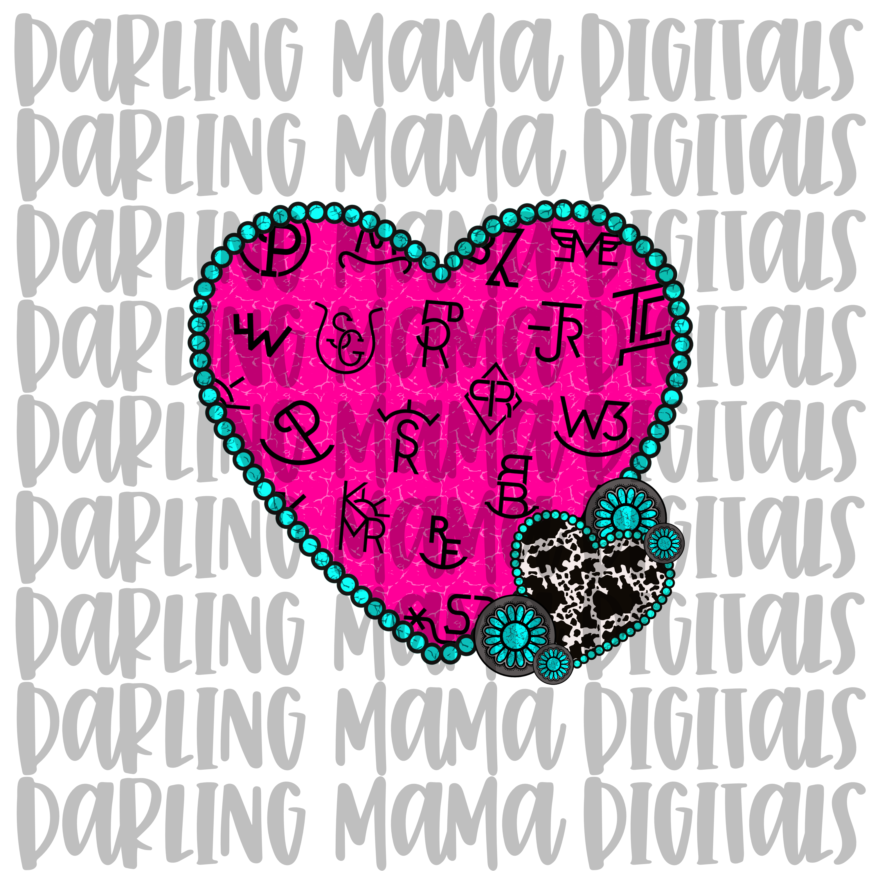 Valentines Branded Heart – Darling Mama Digitals