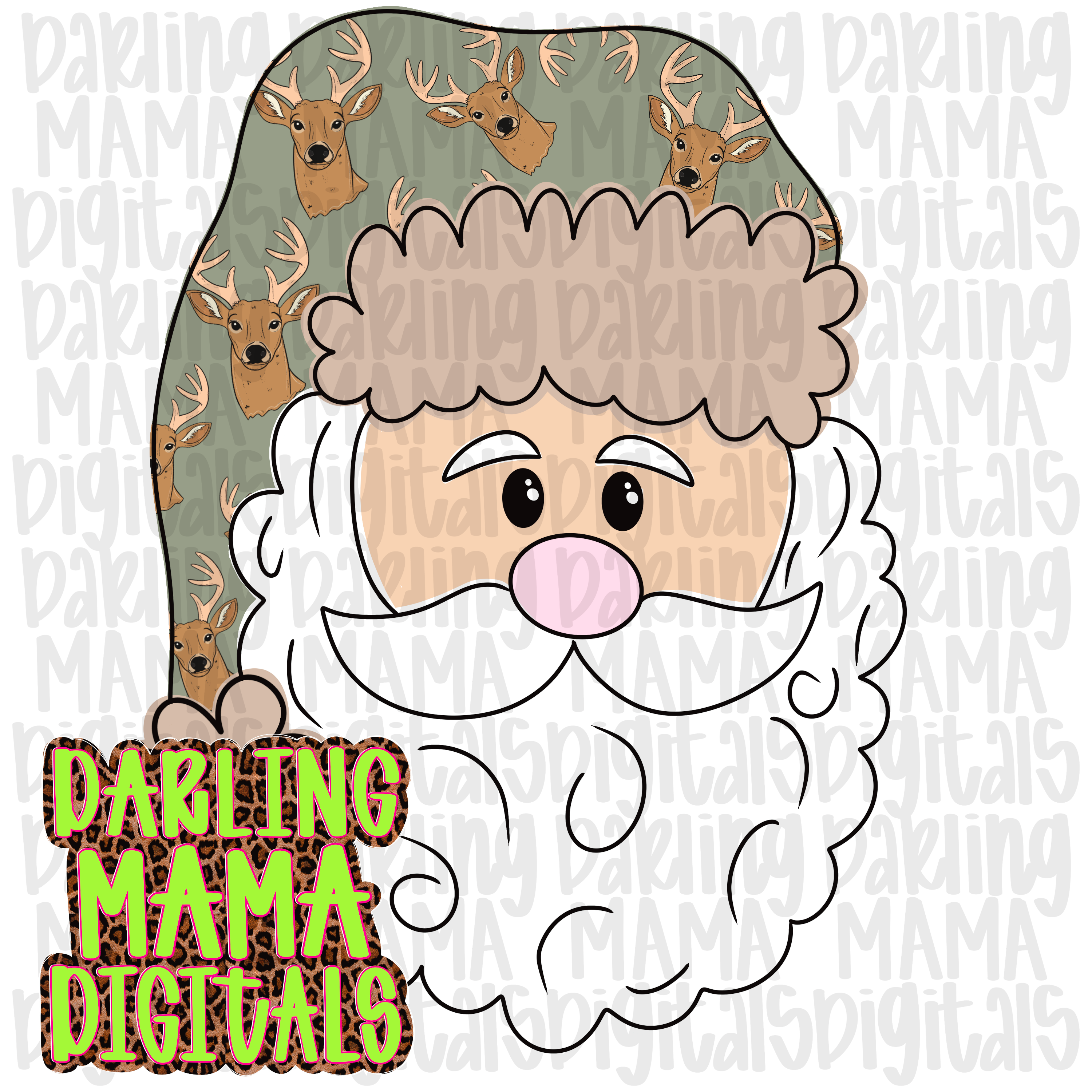 LIMITED buck santa – Darling Mama Digitals