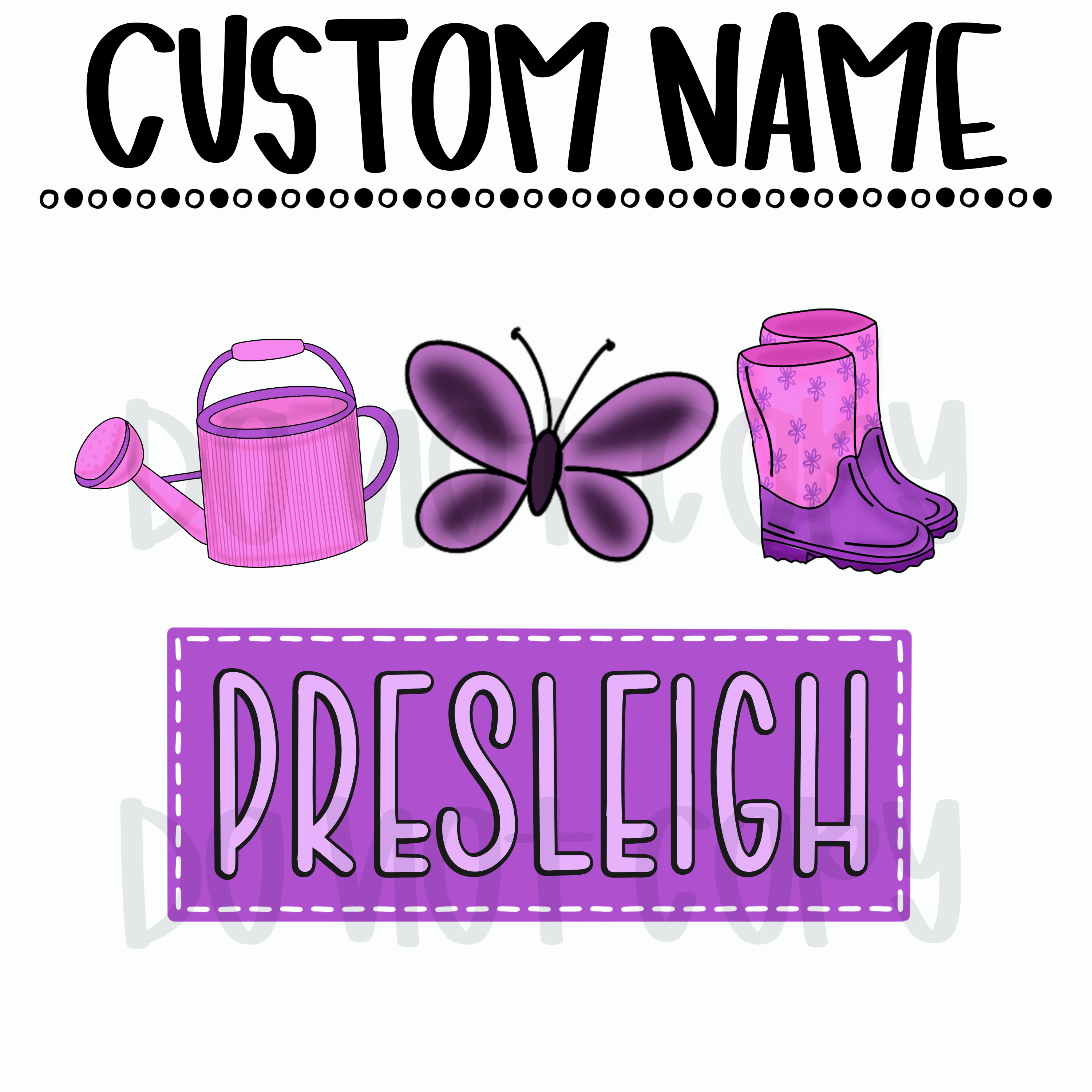 Girl Spring Custom name – Darling Mama Digitals