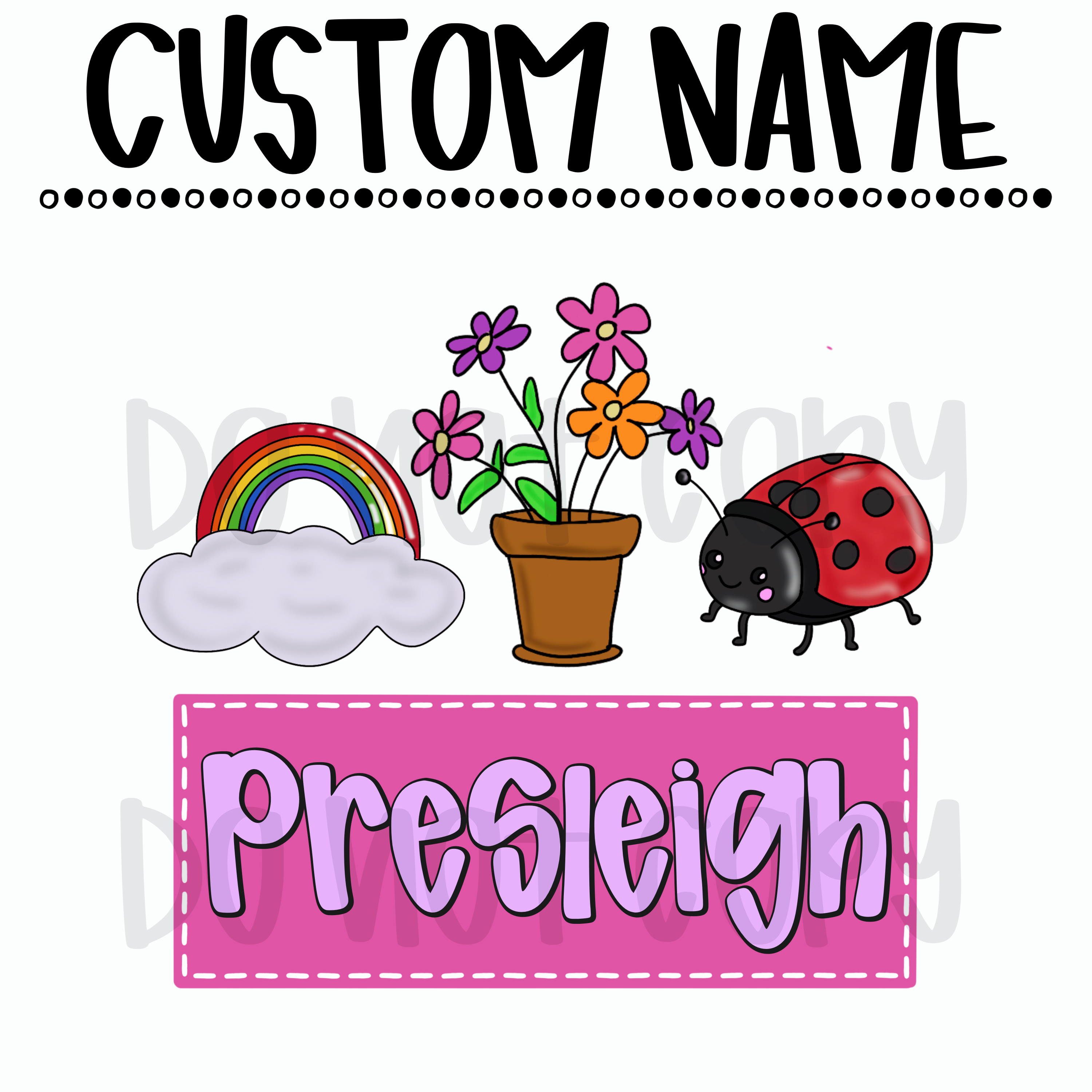 Spring Custom name – Darling Mama Digitals